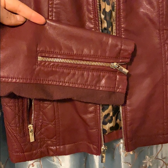 Black Rivet | Jackets & Coats | Stylish Red Faux Leather Jacket | Poshmark